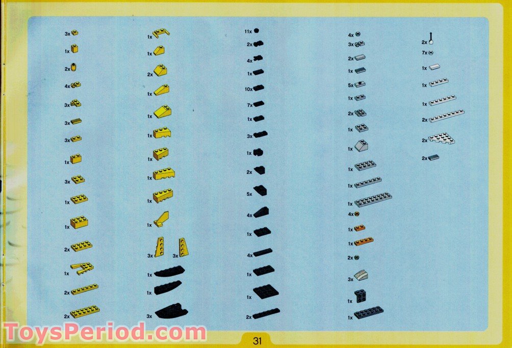 LEGO 4505 Sea Machines Instructions and Parts List