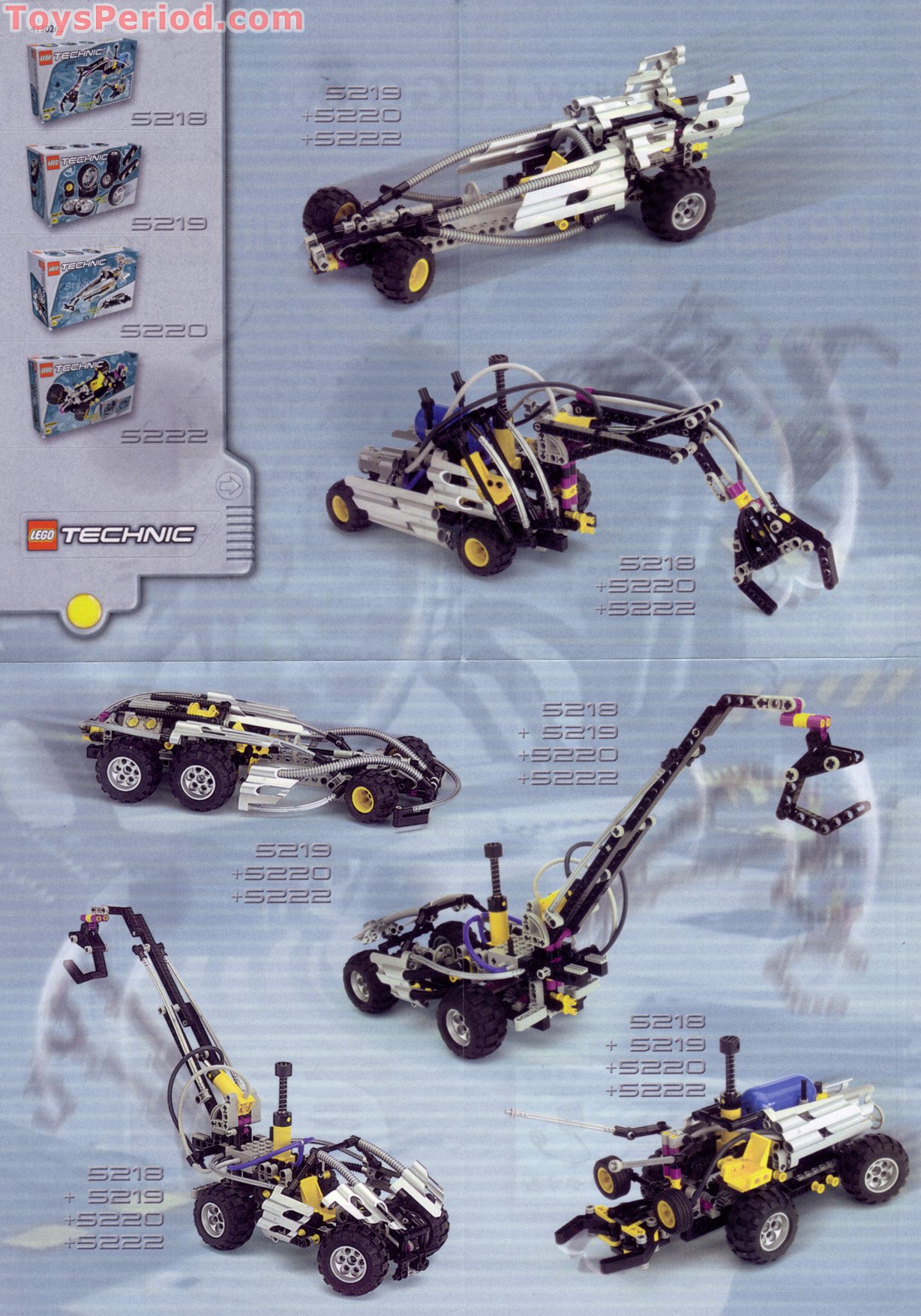 LEGO 5219 Wheel Pack Instructions and Parts List