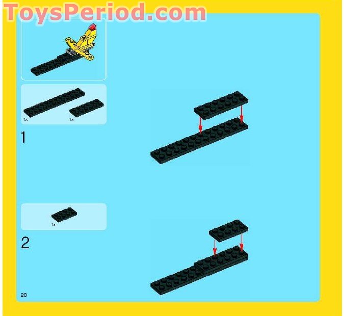 LEGO 6745 Propeller Power Instructions and Parts List