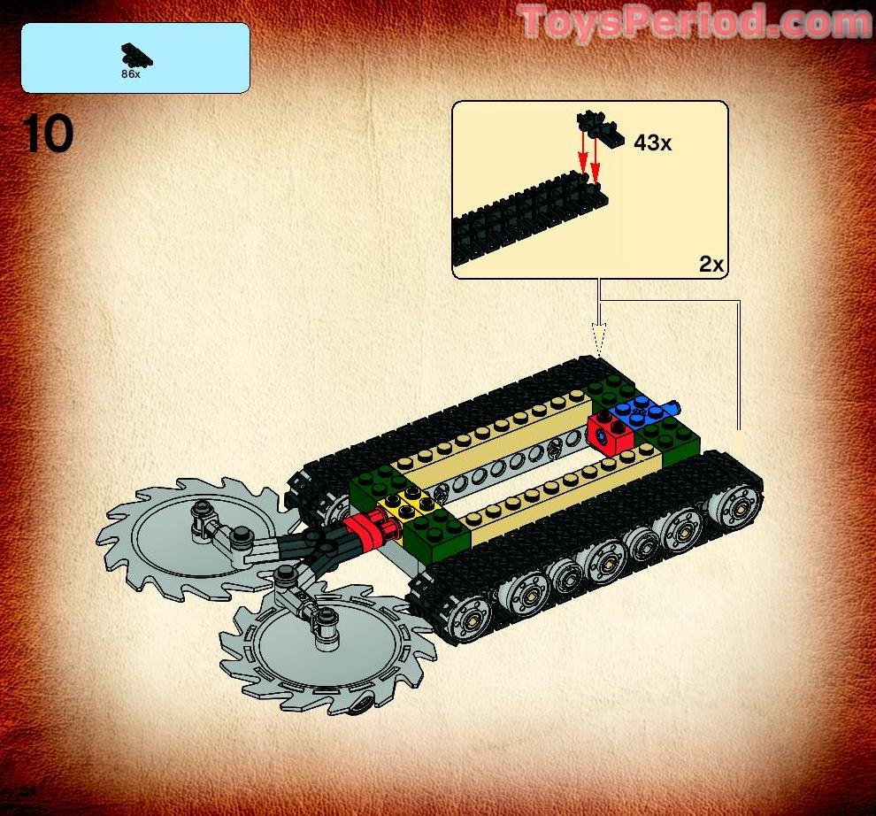 LEGO 7626 Jungle Cutter Instructions and Parts List
