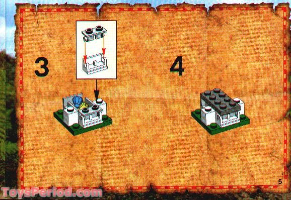 LEGO 7410 Jungle River Instructions and Parts List