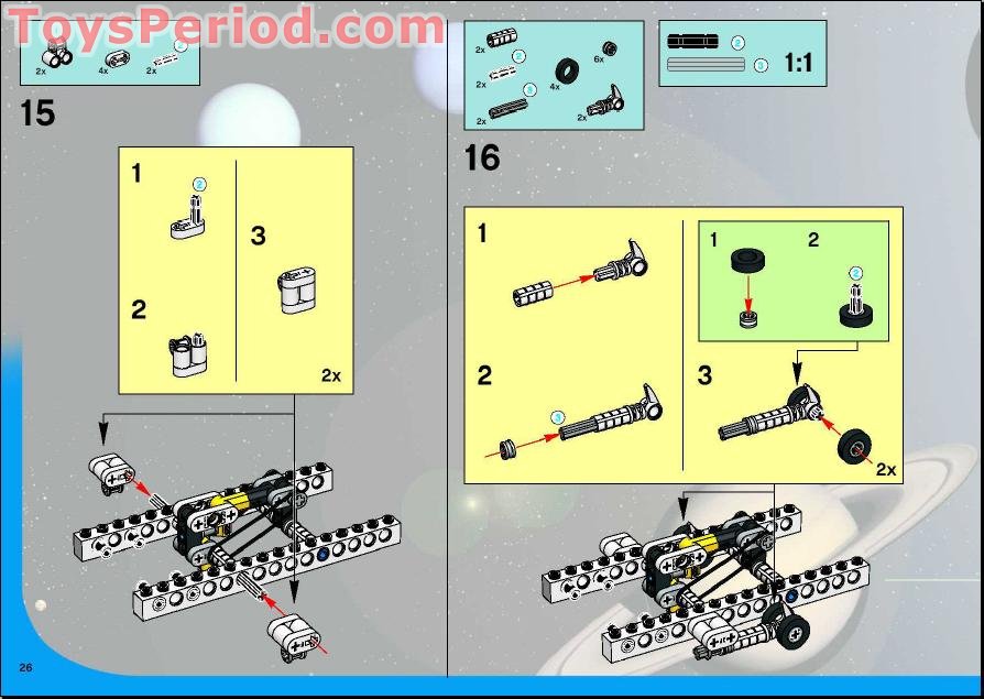 LEGO 7470 Space Shuttle Discovery Instructions and Parts List