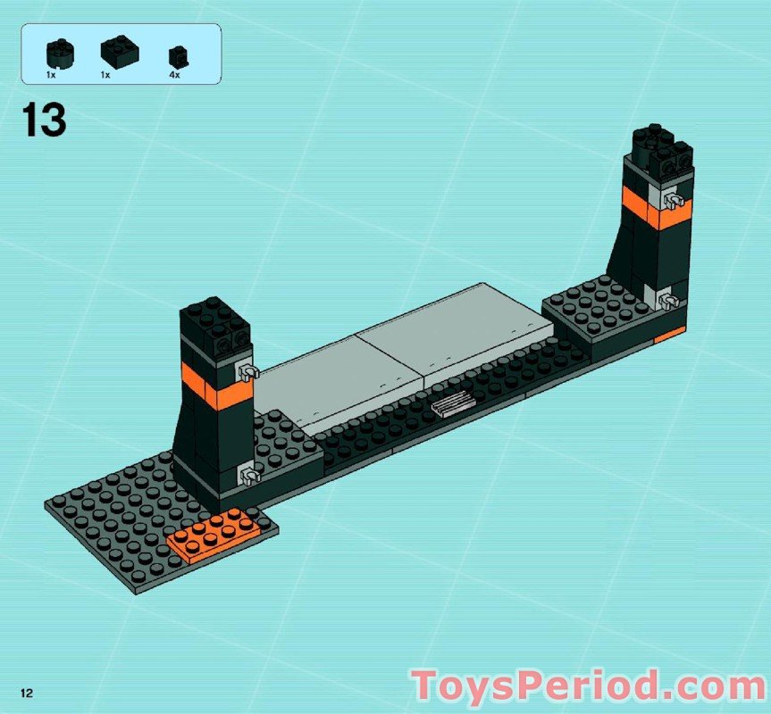 LEGO 8634 Mission 5: Turbocar Chase Instructions and Parts List
