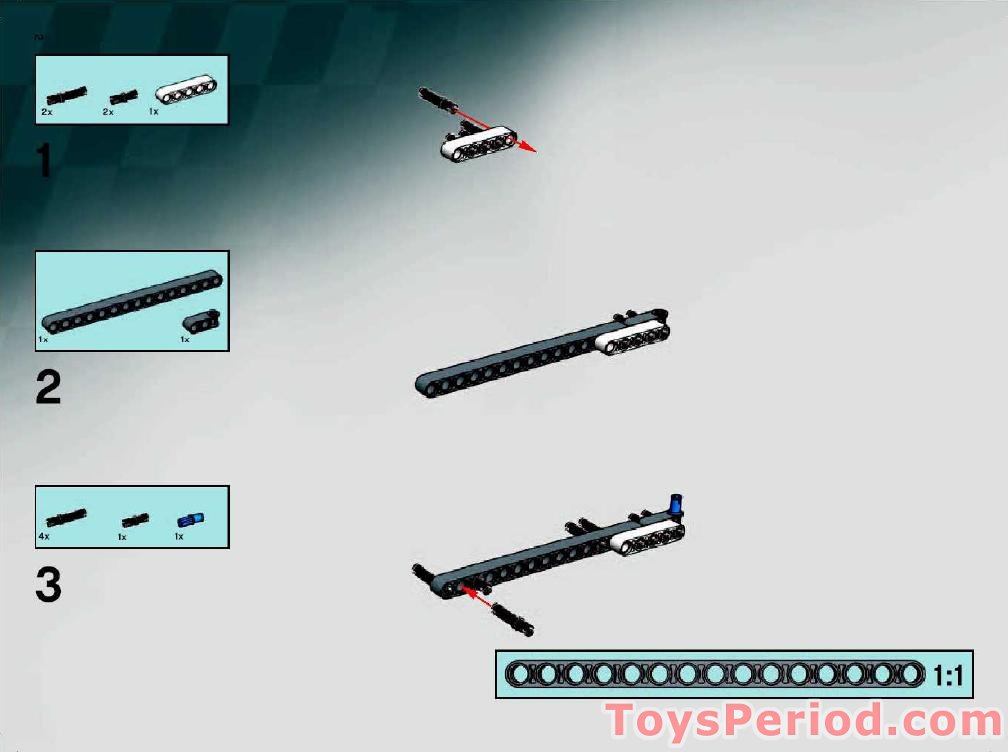 LEGO 8682 Nitro Intimidator Instructions and Parts List