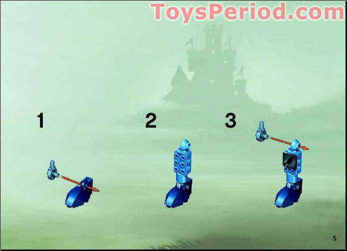 LEGO 8792 Sir Jayko Instructions and Parts List