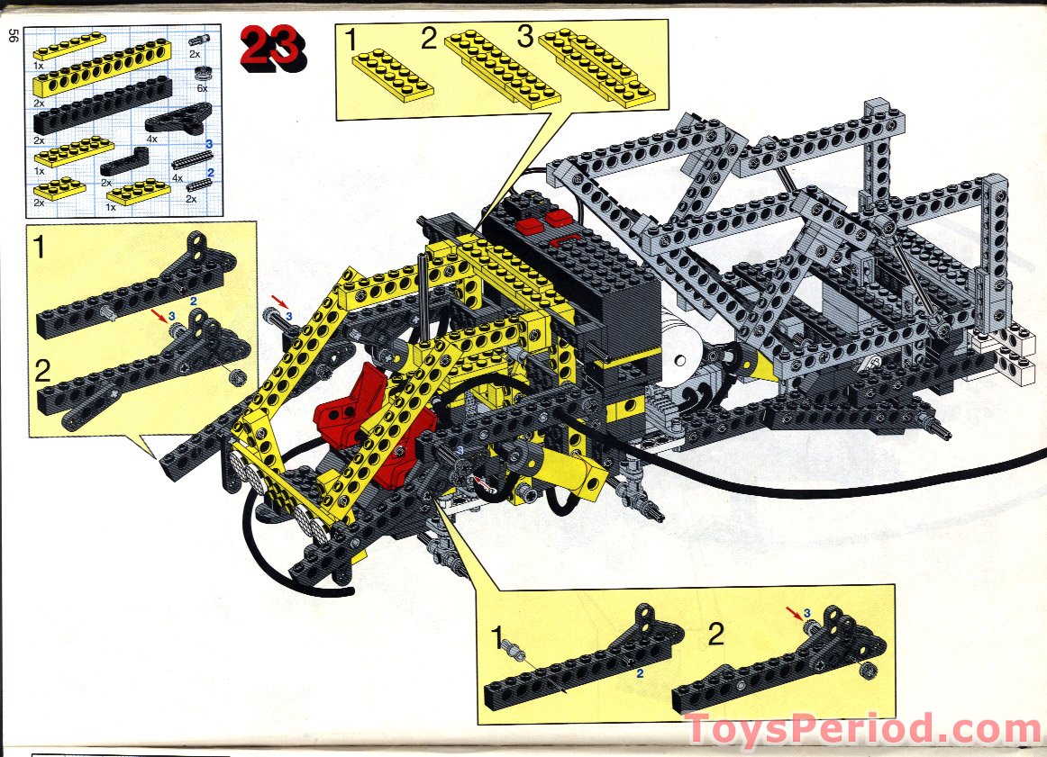 LEGO 8868 Air Tech Claw Rig Instructions and Parts List