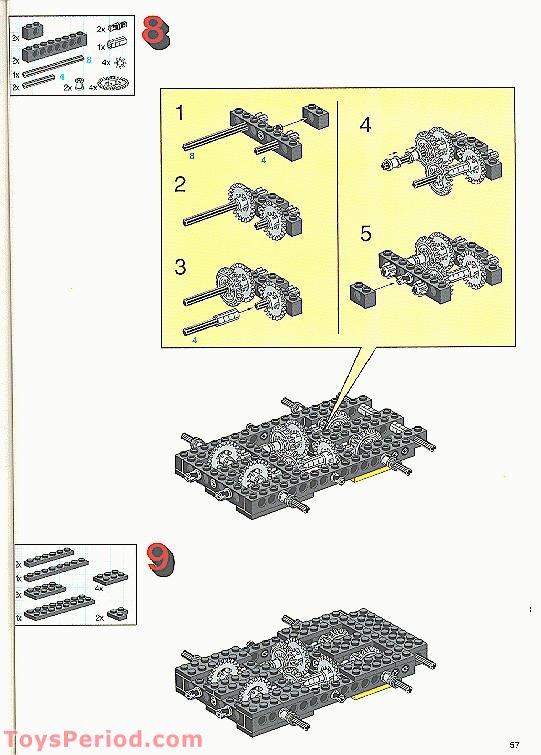 LEGO 8082 Multi Control Set Instructions and Parts List