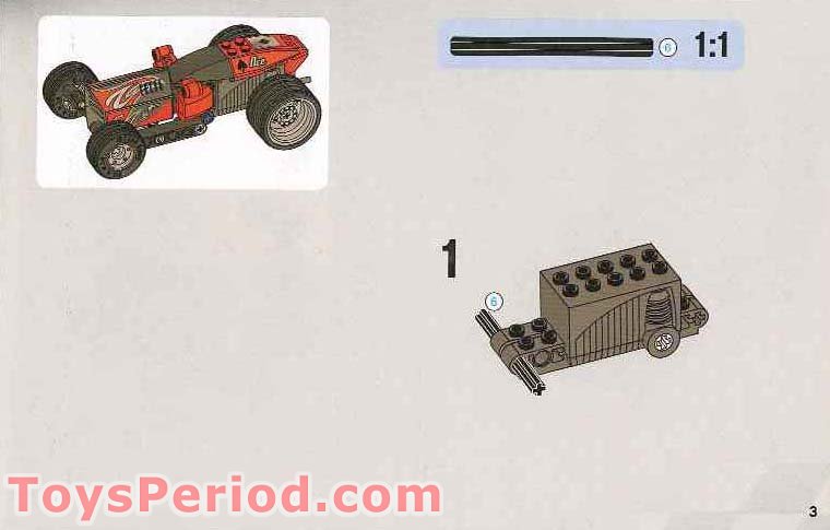 LEGO 8493 Red Ace Instructions and Parts List