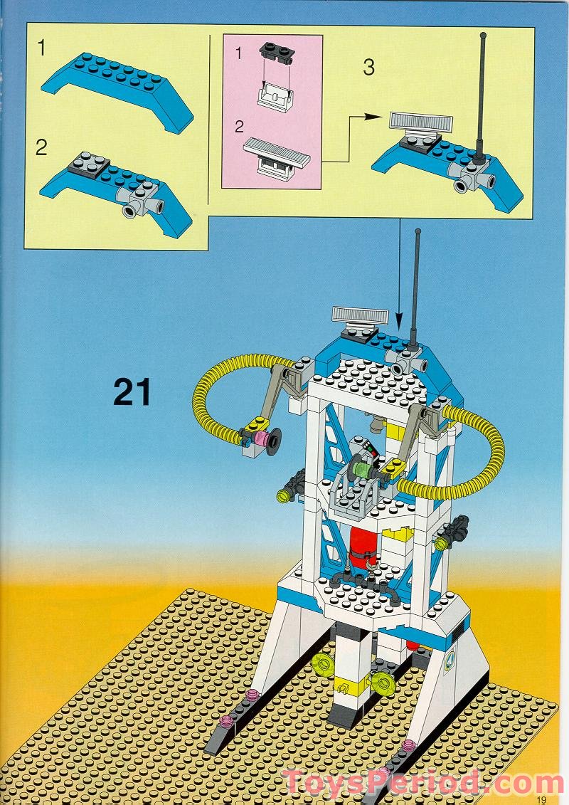 LEGO 6456 Mission Control Instructions and Parts List