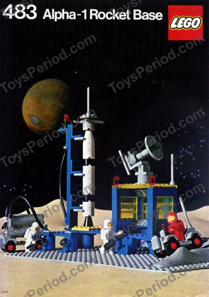 LEGO 483-1 Alpha-1 Rocket Base Instructions and Parts List