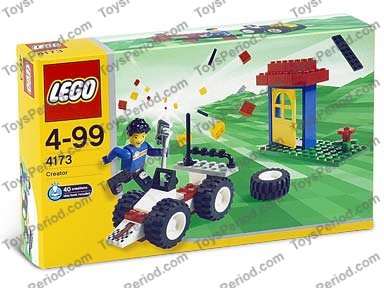 LEGO 4173 Max's Pitstop Instructions and Parts List