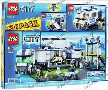 LEGO 66246 City Super Pack Set Parts List