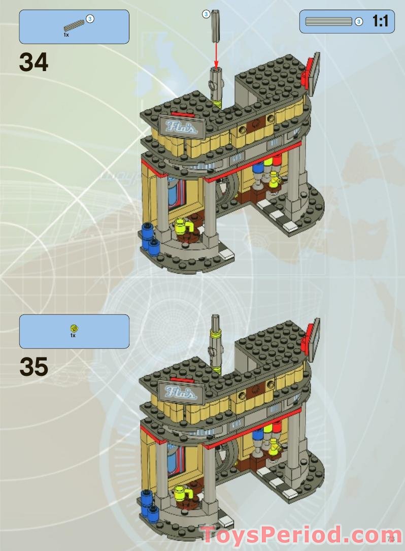 LEGO 8487 Flo's V8 Cafe Instructions and Parts List