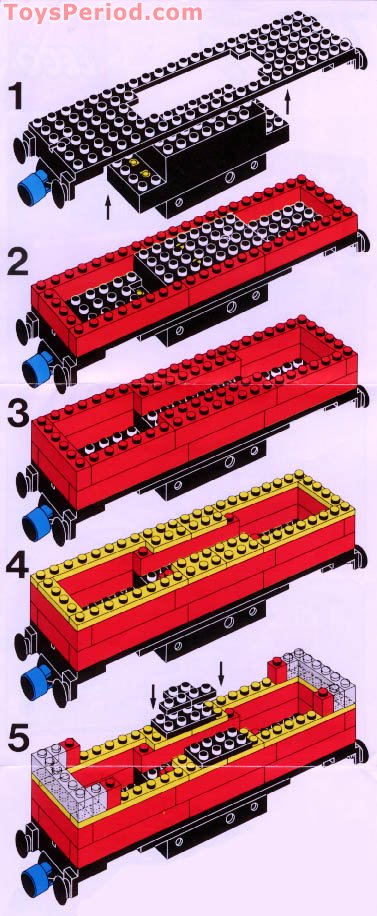 LEGO 727 12v Locomotive Instructions and Parts List