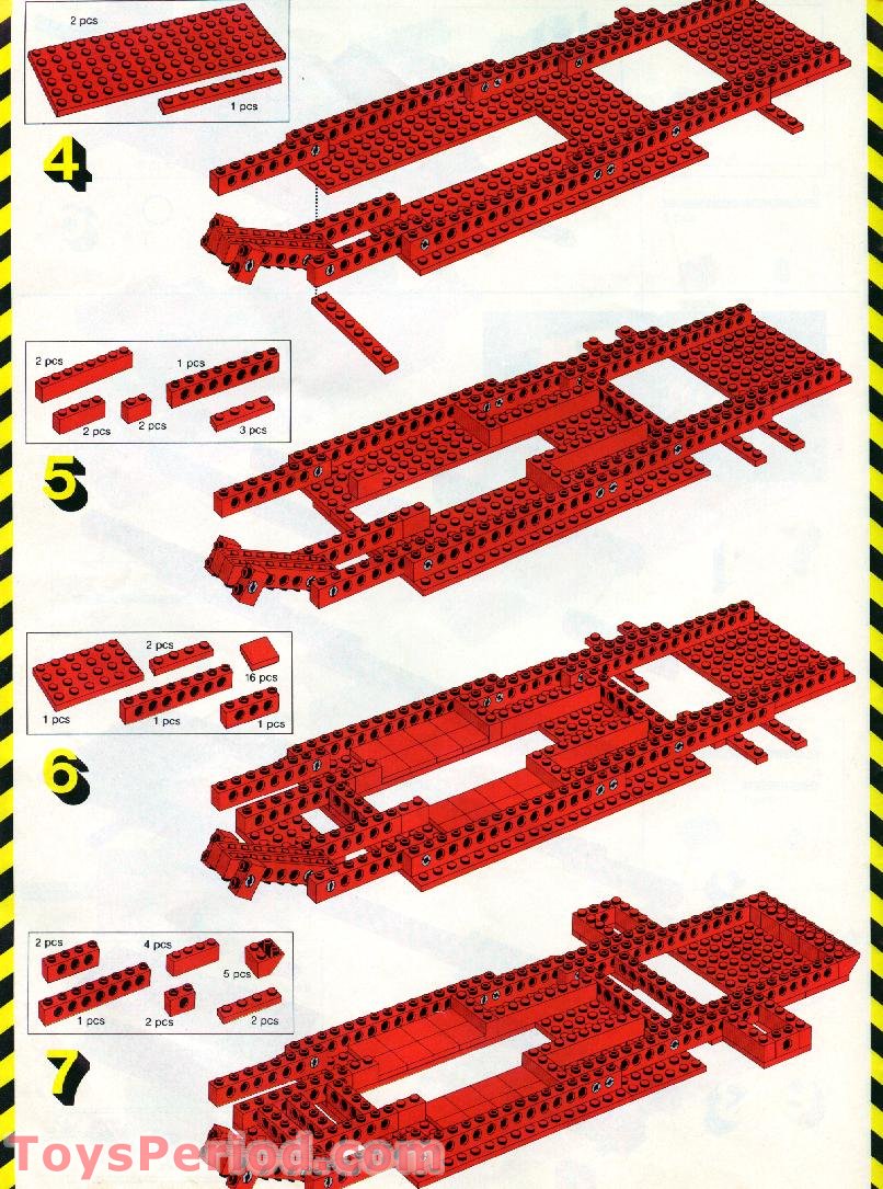 LEGO 956 Auto Chassis Instructions and Parts List