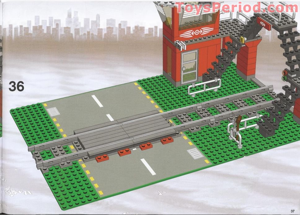 LEGO 10128 Train Level Crossing Instructions and Parts List