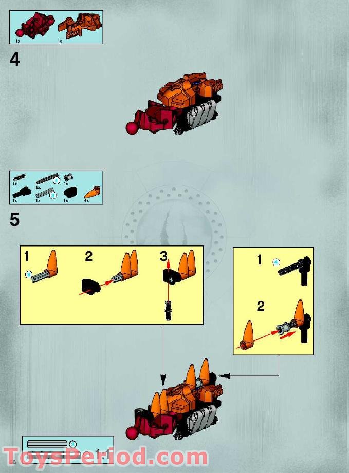 LEGO 10204 Vezon and Kardas Instructions and Parts List