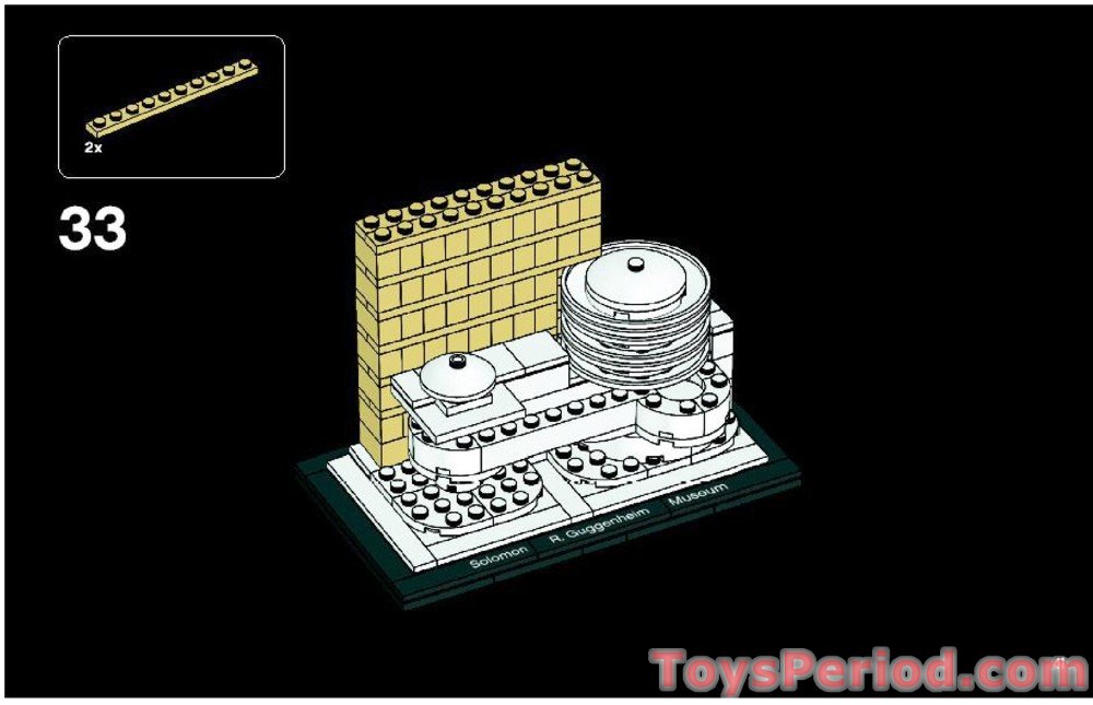 LEGO 21004 Solomon R. Guggenheim Museum Instructions and Parts List