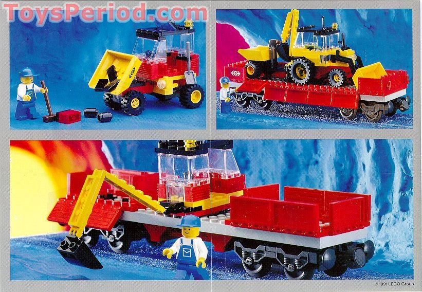 LEGO 4543 Railroad Tractor Flatbed Instructions and Parts List