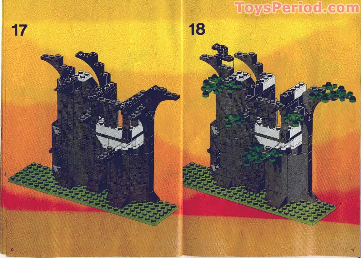 LEGO 6054 Forestmen's Hideout Instructions and Parts List