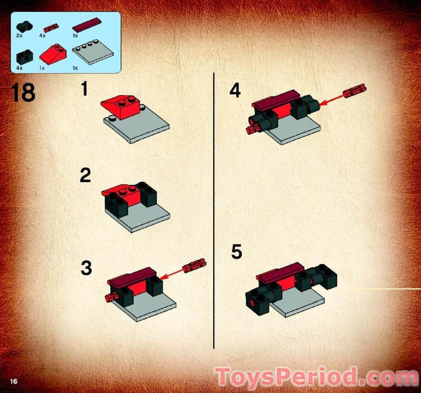 LEGO 7621 Indiana Jones and the Lost Tomb Instructions and Parts List