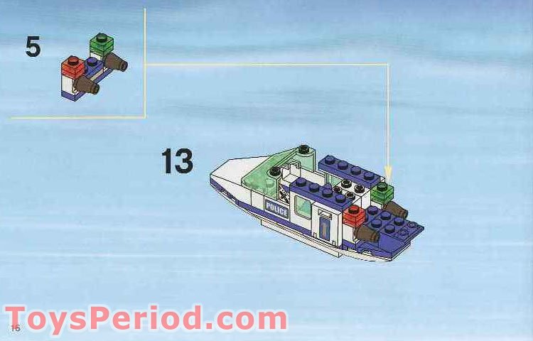 LEGO 7741 Police Helicopter Instructions and Parts List