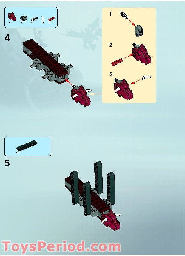 LEGO 7037 Tower Raid Instructions and Parts List
