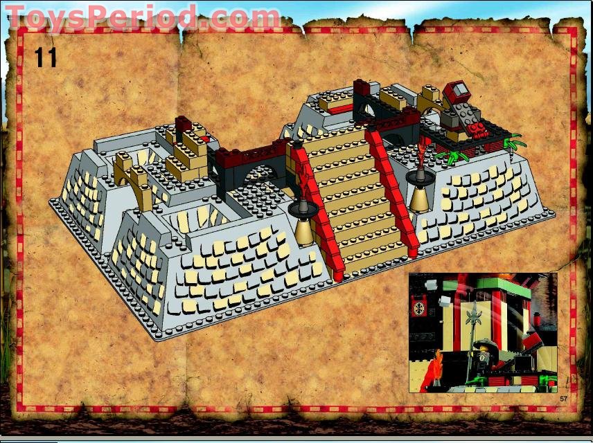 LEGO 7419 Dragon Fortress Instructions and Parts List