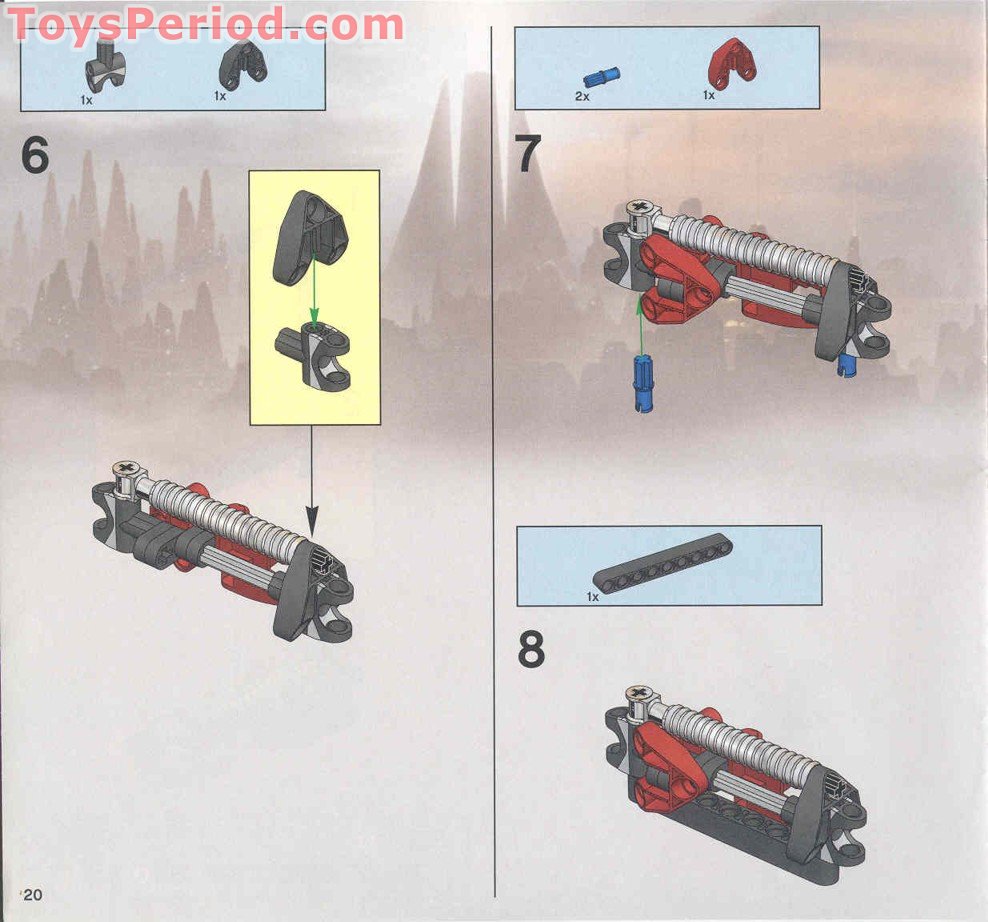 LEGO 8756 Sidorak Instructions and Parts List