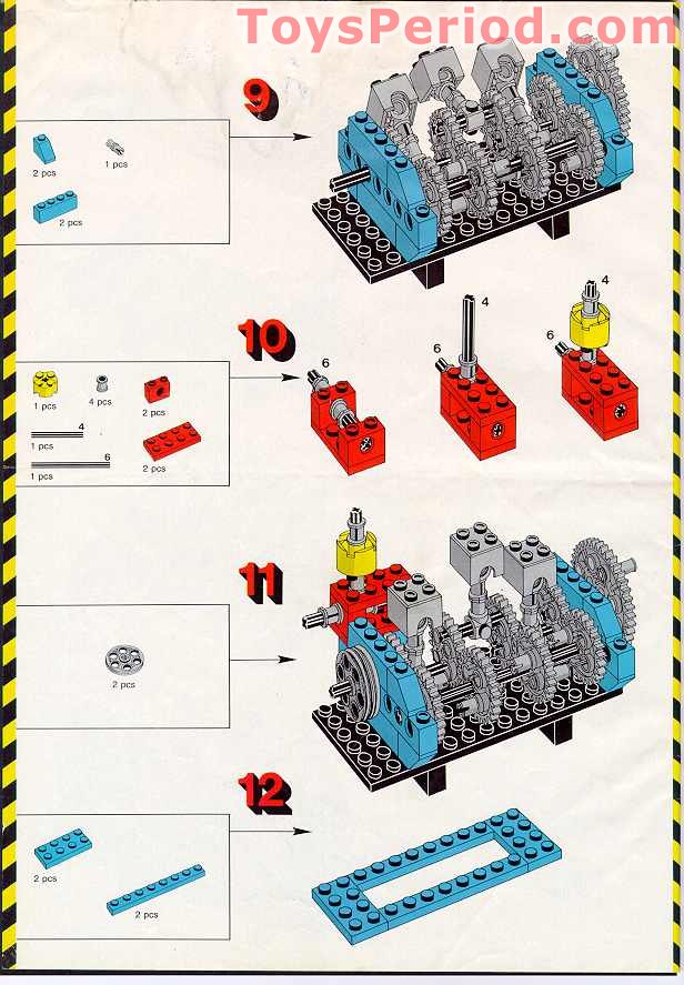 LEGO 858 Auto Engines Instructions and Parts List