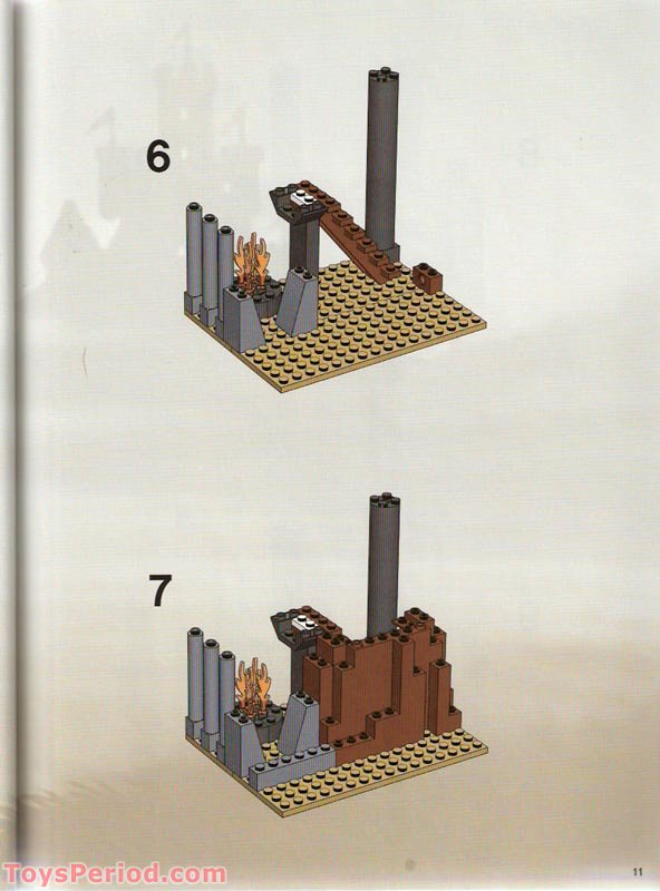 LEGO 8877 Vladek's Dark Fortress Instructions and Parts List