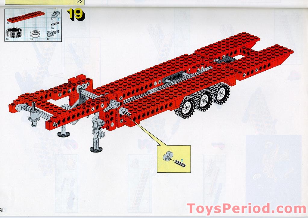 LEGO 8872 Forklift Transporter Instructions and Parts List