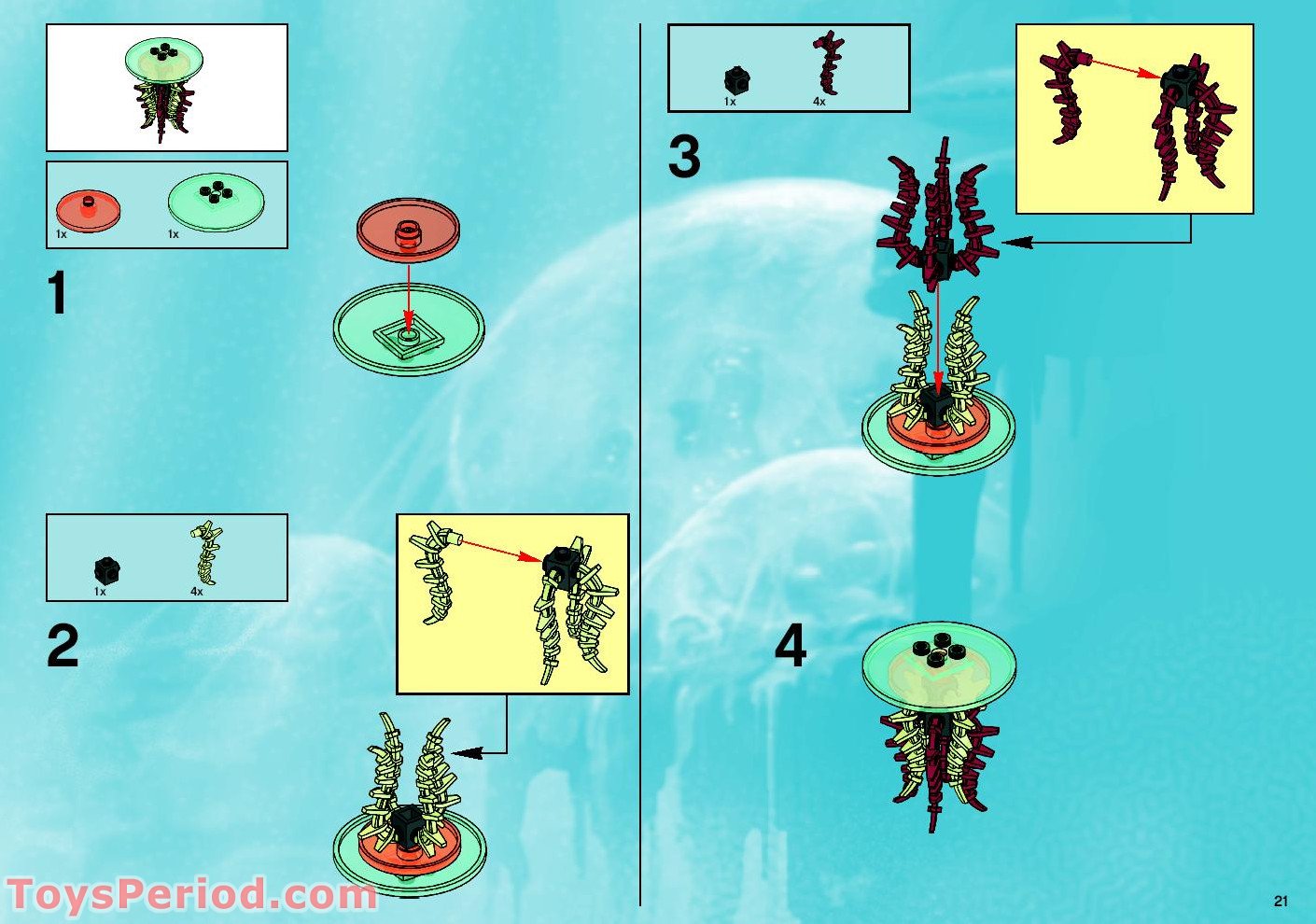 LEGO 8927 Toa Terrain Crawler Instructions and Parts List