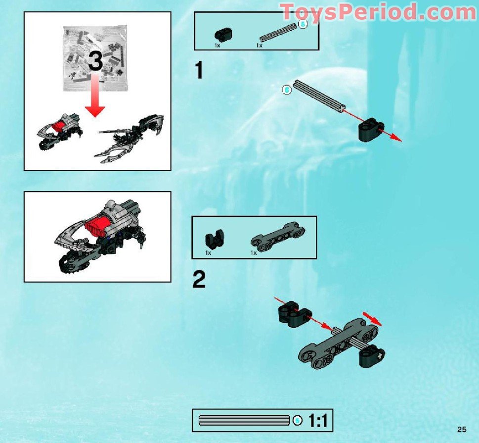 LEGO 8923 Hydraxon Instructions and Parts List