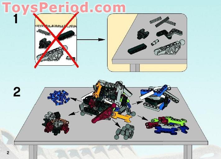 LEGO 8988 Gelu Instructions and Parts List