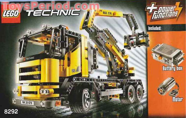 LEGO 8290 Mini Forklift Instructions and Parts List