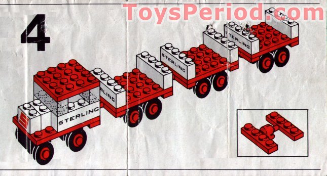 LEGO 1551-2 Sterling Luggage Carrier Instructions and Parts List
