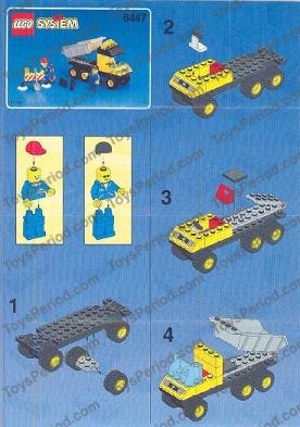 LEGO 6447 Dumper Instructions and Parts List
