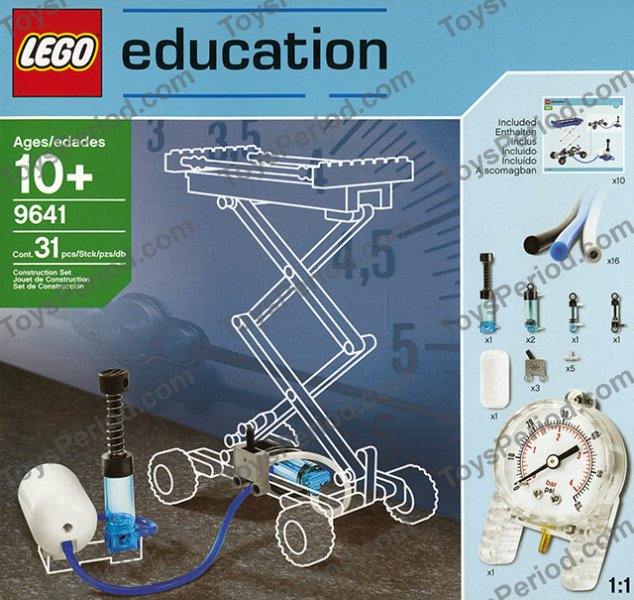 LEGO 9641 Pneumatics Add-on Set Parts List