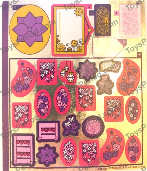 LEGO Sets with Part 43201stk01 Sticker Sheet for Set 43201, Mirrored ...