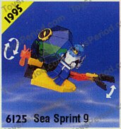 LEGO 6125 Sea Sprint 9 - Aquanaut Octopod Instructions and Parts List