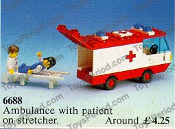 LEGO 6688 Ambulance Instructions and Parts List
