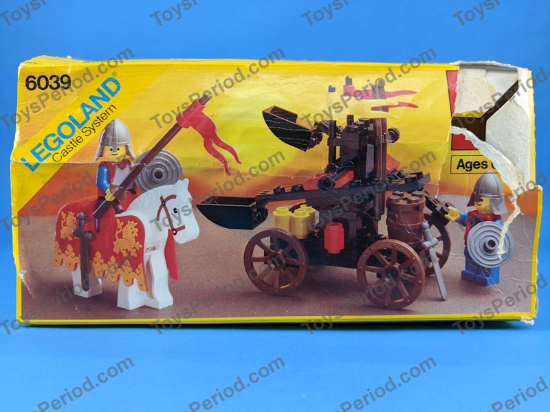 Castle Theme Sets - LEGO 6039 Twin Arm Launcher Vintage Castle Complete Set