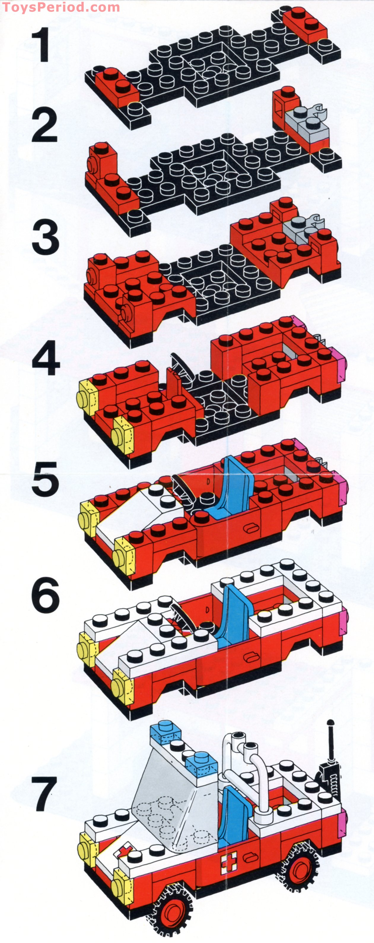 LEGO 6364 Paramedic Unit Instructions and Parts List