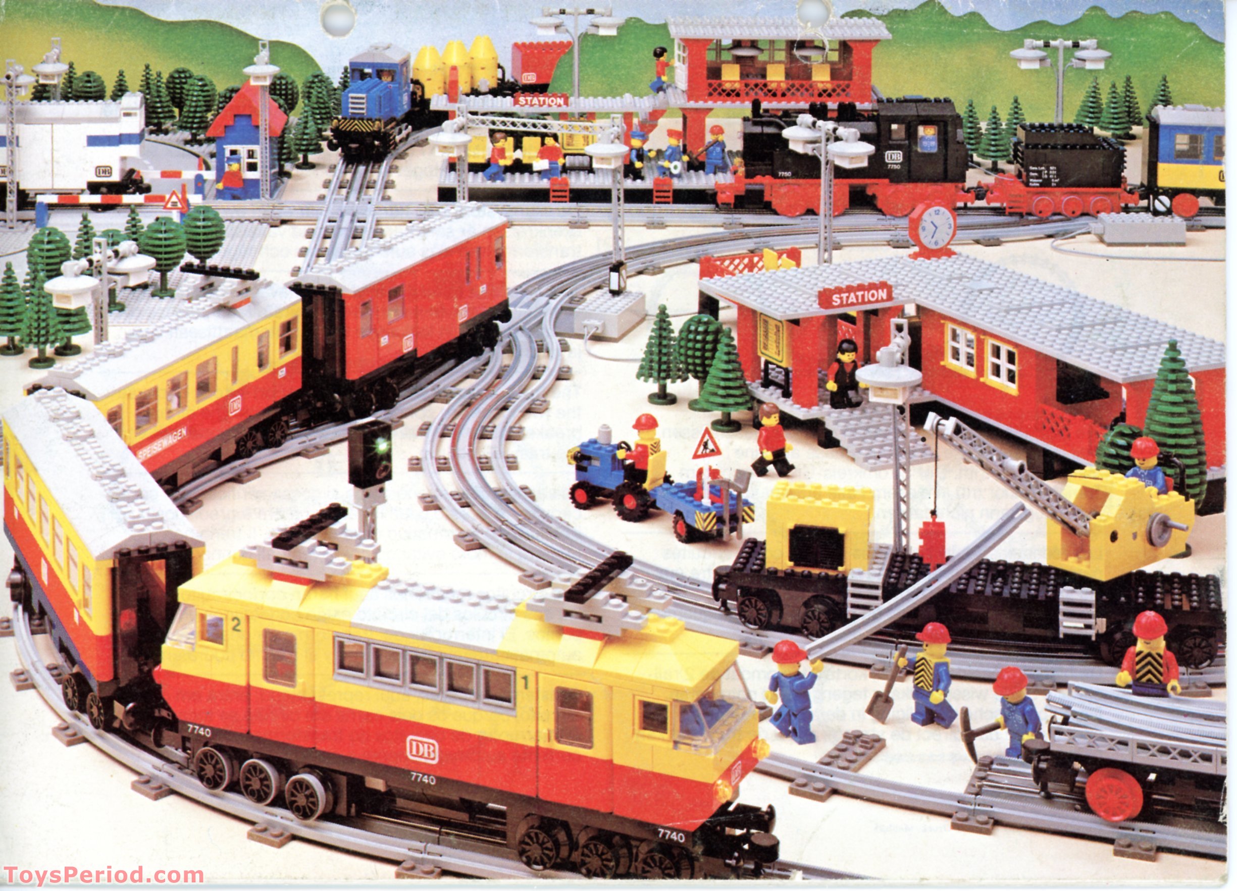 LEGO 7725 Electric Passenger Train Instructions and Parts List