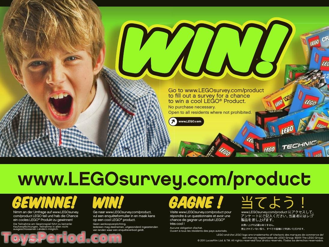 LEGO 7931 T-6 Jedi Shuttle Instructions and Parts List