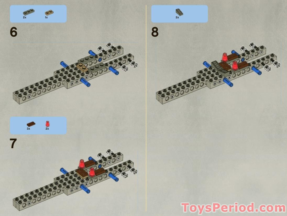 LEGO 7961 Darth Maul's Sith Infiltrator Instructions and Parts List
