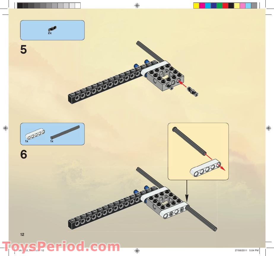 LEGO 9444 Cole's Tread Assault Instructions and Parts List