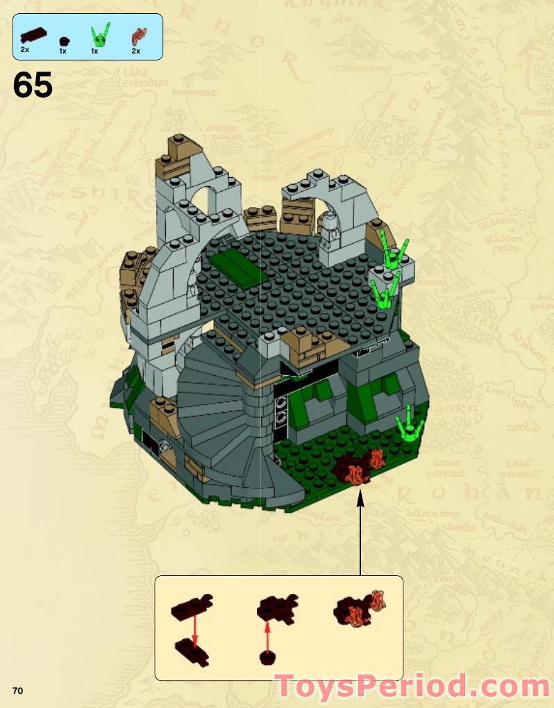 LEGO 9472 Attack on Weathertop Instructions and Parts List