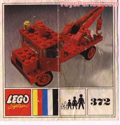 LEGO 372-2 Tow Truck Instructions and Parts List